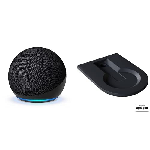 All-new Echo Dot (5th Gen, 2022 release) Bundle. Includes Echo Dot (5th Gen, 2022 release) | Charcoal & the Made For Amazon Wall Mount | Black