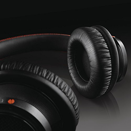 Philips Fidelio L2 Over-Ear Premium Portable Headphones with in-line Mic, Noise Isolation, Hi-Res - Black/Orange (L2BO)