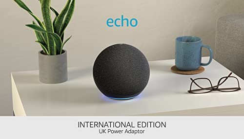 Echo (4th generation) International Version | With premium sound, smart home hub and Alexa | Charcoal