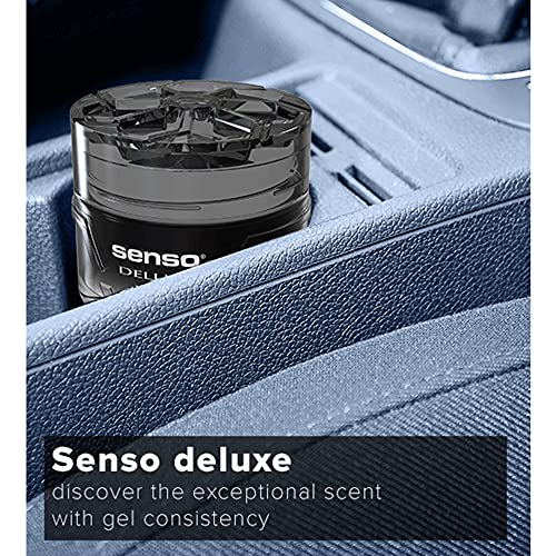 Senso French Fragrance Gel Air Freshener Odor Neutralizer For Home, Car, Much More. (Black)