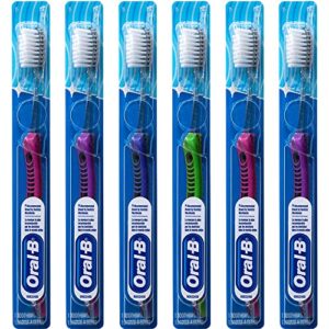 oral-b indicator sensitive toothbrush, 35 extra soft (colors vary) – pack of 6