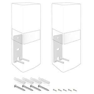 bedycoon pair steel white wall mount brackets replacement compatible with bose omnijewel lifestyle 650 home entertainment system and bose surround speakers 700