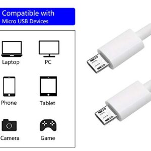 CERRXIAN USB 2.0 Type A Male to 2 Micro USB Male Splitter Y Data Charge Cable