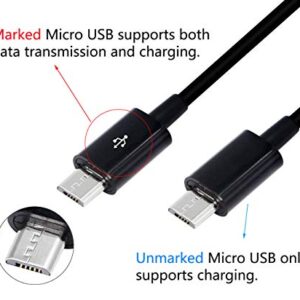 CERRXIAN USB 2.0 Type A Male to 2 Micro USB Male Splitter Y Data Charge Cable