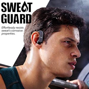 Soundcore Anker Spirit X2, Wireless Earphones, Body-Moving Bass, IP68 Sweatproof, 36H Playtime,Fast Charge, Secure Earhooks, Bluetooth 5, CVC 8.0 Clear Calls, Sports Earphones for Gym, Sport, Jogging