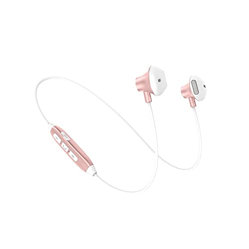 jiangbingren H2 in Ear Bluetooth Headphones 4.1 Sport Earbuds Bluetooth Wireless with Built-in Microphone for All Bluetooth Devices (Rose Gold)