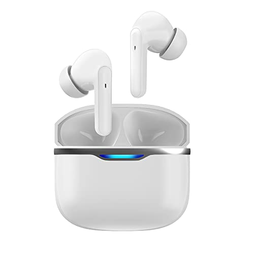 Wireless Earbuds, Bluetooth 5.2 Earbuds Touch Control in-Ear True Wireless Headphones, 24 Hrs Playtime with Charging Case, Hi-Fi Stereo headset with Built-in Mic for Headset for iPhone & Android