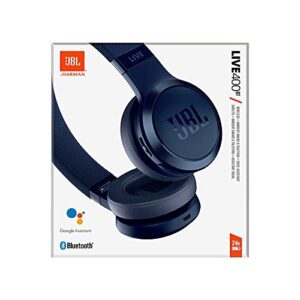 JBL LIVE 400BT, On-Ear Wireless Headphones, Blue