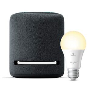 echo studio | charcoal with sengled bluetooth bulb | alexa smart home starter kit