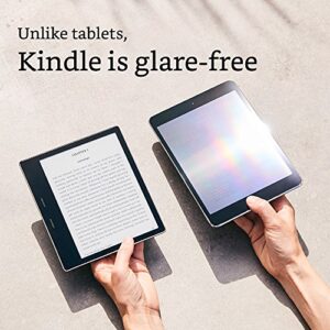 Kindle Oasis E-reader (Previous Generation - 9th) - Graphite, 7" High-Resolution Display (300 ppi), Waterproof, Built-In Audible, 32 GB, Wi-Fi + Free Cellular Connectivity (Closeout)