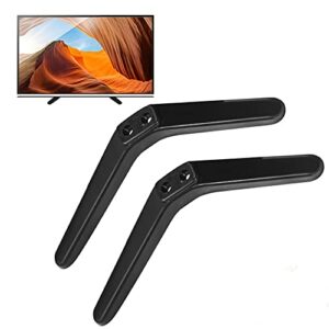 universal tv stand, tv pedestal feet, tv stand legs for 27 28 29 30 32 37 40 55in lcd led oled tcl/lg/konka smart tv, black