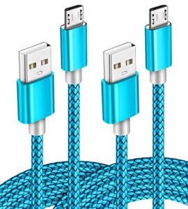 2pack 3.5ft micro usb cable android fast charger power cord for samsung s7/s6, note 5/4, galaxy j7 j3, tablet tab 3 4 s2 a 10.1 9.7 8.0 7.0 s 10.5 e 9.6 pro kids lite nook, kindle tablets fire hd hdx