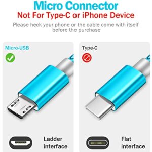 2pack 3.5ft Micro USB Cable Android Fast Charger Power Cord for Samsung S7/S6, Note 5/4, Galaxy J7 J3, Tablet Tab 3 4 S2 A 10.1 9.7 8.0 7.0 S 10.5 E 9.6 Pro Kids Lite Nook, Kindle Tablets Fire Hd Hdx