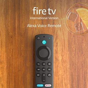 Alexa Voice Remote (International Version) with TV controls, requires compatible Fire TV device