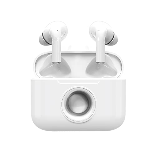 Chof A3 Wireless Earbuds Bluetooth Call Noise Cancelling Ear Buds with Microphones, Auto Pairing in Ear Headphones, 36H Playtime, Premium Stereo Earphones for Sport Home Office White