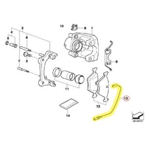 mini cooper 34-35-6-887-827 brake pad wear senso