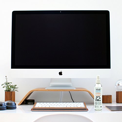 Screen Cleaner Kit – vius Premium Screen Cleaner Spray for LCD LED TVs, Laptops, Tablets, Monitors, Phones, and Other Electronic Screens - Gently Cleans Fingerprints, Dust, Oil (2oz Travel)