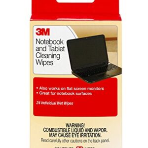 3M Notebook Screen Cleaning Wipes, 3.9 x 6.9 Inches (CL630), White,4 Pack