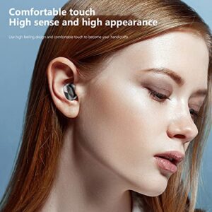 Cagogo Digital Power Display Bluetooth Headset Mini Private Mode True Wireless 5.2 Binaural in-Ear Sports Waterproof Noise Cancellation