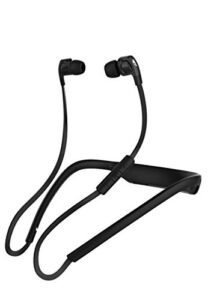 skullcandy smokin’ buds 2 in-ear bluetooth wireless earbuds with microphone, black (renewed)