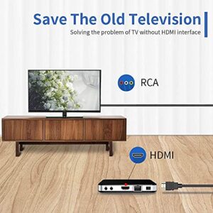 BERLAT HDMI to RCA Cable, 1080P 5ft HDMI Male to 3-RCA Video Audio AV Cable Connector Adapter One-Way Transmitter for TV HDTV DVD