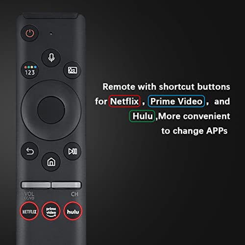 BN59-01312A / RMCSPR1BP1 Smart Voice TV Remote Fit for Samsung QLED 4K UHD HDTV QN43Q60R QN43Q60RAF QN49Q60R QN49Q6DRAF QN55Q60R QN55Q60RAF QN65Q60R QN65Q60RAF QN75Q60R QN75Q60RAF QN82Q60R QN82Q60RAF