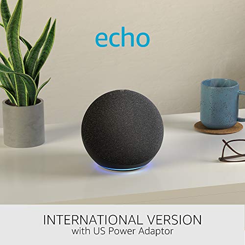 All-new Echo (4th generation) International Version | With premium sound, smart home hub and Alexa | Charcoal