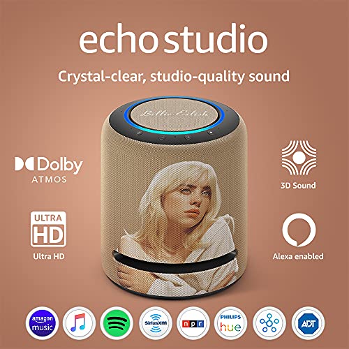 Billie Eilish Limited Edition - Echo Studio - High-fidelity smart speaker with 3D audio and Alexa