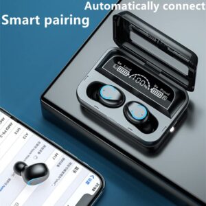 Fenpos Bluetooth 5.1 Wireless Earbuds Earphones, Low Latency Stereo HiFi Sound Quality & Deep Bass Earphone, True Wireless Earbuds for Android and iPhone (R12 with Light)