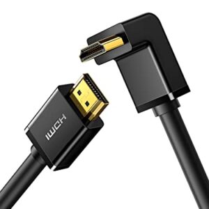 UGREEN HDMI Cable 4K Right Angle 270 Degree HDMI Cord High Speed HDMI 2.0 Cable 4K@60Hz HD 3D 1080P ARC Compatible for TV PC Nintendo Switch Xbox PS5 PS4 PS3 Laptop 3FT