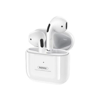 remax auriculares bluetooth 5.0 inalámbricos microfono y caja de carga tws-10i blanco