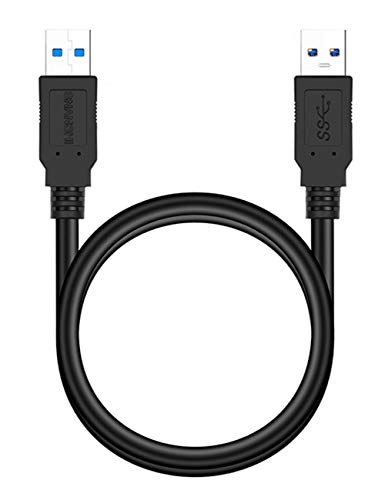 SNANSHI USB to USB Cable, USB3.0 Male to Male USB A to USB A USB to USB Cord Compatible with Hard Drive Enclosures, USB 3.0 Hub, DVD Player, Laptop Cooler - 3FT