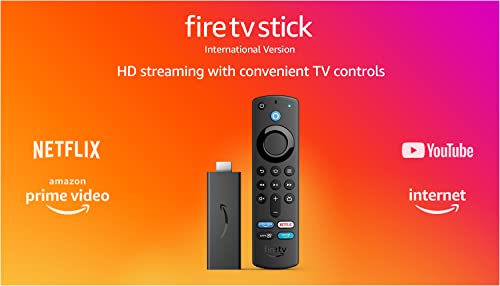 Fire TV Stick (International Version), HD streaming device, Alexa Voice Remote