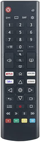 AKB76037601 Replaced LG Remote fit for LG Smart TV 32LM577BZUA 43UP7670PUC 55UP8000PUR 65UP8000PUR 75UP7670PUB 49UM7300PUA 60UM6900PUA 50UP8000PUR with DSY+,Netflix,Prime Video,Channel Buttons