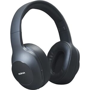 Nokia Essential Wireless Headphones - Universal Bluetooth - 40 Hours Playback - Soft Leather Over Ear with Foldable Headband