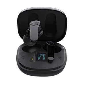 true wireless earbuds headphone bluetooth 5.0 upgraded stereo sound earphones sweat proof power display startree