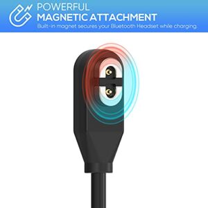 Replacement Magnetic Charging Cable for AfterShokz Aeropex AS800/OpenComm ASC100SG & Shokz OpenRun Pro&Mini, USB Fast Charger Cord Compatible with Aftershokz Bone Conduction Headphone AS800/ASC100SG