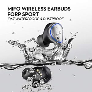 mifo O5 Plus Gen 2 Wireless Earbuds,100 Hours of Playback in-Ear Headphones,Bluetooth 5.0 Wireless Earphones,IPX7 Sports Earbuds,Deep Bass Stereo Sound,Transparency Mode Earpods