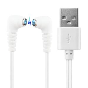 Bicmice Fast Magnetic Charger Cord for Rose and Most Magnetic Massagers DC Charging Cable with 2-Magnet Connector