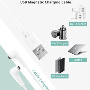 Bicmice Fast Magnetic Charger Cord for Rose and Most Magnetic Massagers DC Charging Cable with 2-Magnet Connector