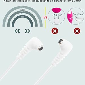 Bicmice Fast Magnetic Charger Cord for Rose and Most Magnetic Massagers DC Charging Cable with 2-Magnet Connector