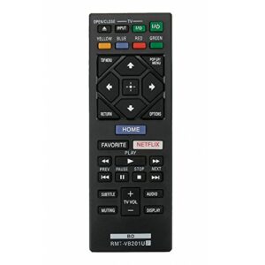 RMT-VB201U Replacement Remote Control Applicable for Sony Blu-ray DVD Player BDP-S3700 BDP-BX370 BDP-S1700 UBP-X700 BDPS3700 BDPBX370 BDPS1700 UBPX700