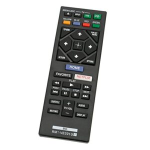 RMT-VB201U Replacement Remote Control Applicable for Sony Blu-ray DVD Player BDP-S3700 BDP-BX370 BDP-S1700 UBP-X700 BDPS3700 BDPBX370 BDPS1700 UBPX700