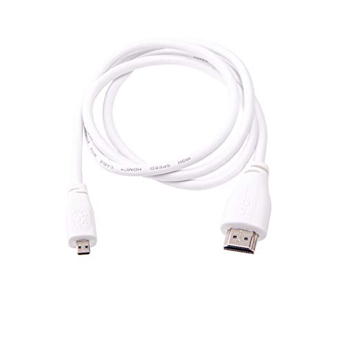 Official Raspberry Pi 4 Micro-HDMI to HDMI Cable (2 Pack)