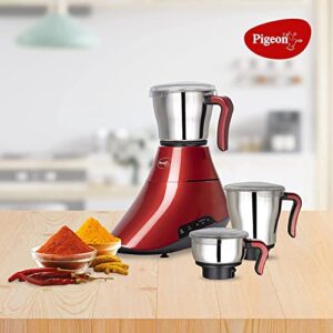 Pigeon by Stovekraft Senso 750 W Mixer Grinder with 3 Stainless Steel Jar for (Juicing, Chutney Making, Dry Grinding, Wet Grinding and Mincing)