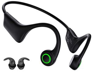 beartain bone conduction headphones, wireless open ear headphones bluetooth 5.0 with cool smart breathing light, ipx7 waterproof sweatproof workout headphones built-in mic for fitness sport