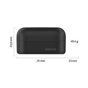 Nokia Power Earbuds Lite - Black - Waterproof - Universal Bluetooth - 35 Hours Battery Life - Travel Charging Case