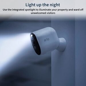 Arlo Ultra 2 Spotlight Camera - Add-on - Wireless Security, 4K Video & HDR, Color Night Vision, Wire-Free, Requires a SmartHub or Base Station sold separately, White - VMC5040-200NAS