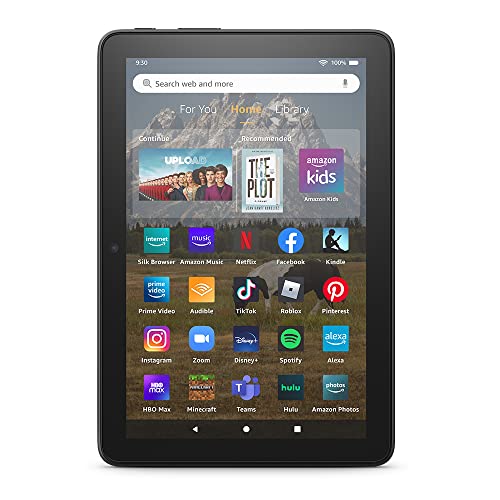 Tablet Bundle: Includes All-new Amazon Fire HD 8 tablet, 8” HD Display, 32 GB (Black) & Made for Amazon Active Noise Cancelling Bluetooth Headphones (Black)