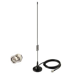 bingfu hf vhf uhf ham radio amateur radio mobile radio scanner antenna police scanner antenna magnetic base bnc male antenna compatible with uniden bearcat whistler radio shack police radio scanner